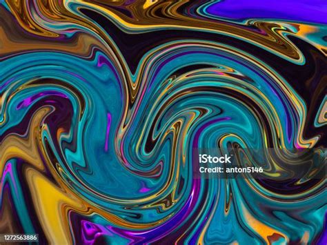 액체 종이 는 페인트 배경을 마블링 유체 페인팅 추상적 인 질감 예술 기술 아크릴 의 화려한 혼합 으로 선명한 색상 0명에 대한 스톡 사진 및 기타 이미지 Istock