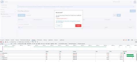 Deletion Of Two Configurations Together Bound To An App Fails · Issue