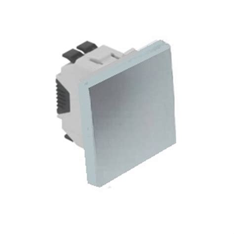 Bouton Poussoir 2 Modules Aluminium