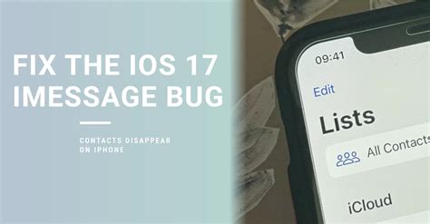 Troubleshooting Ios 17 Imessage Bug Contact Names Disappear On Iphone Seber Tech
