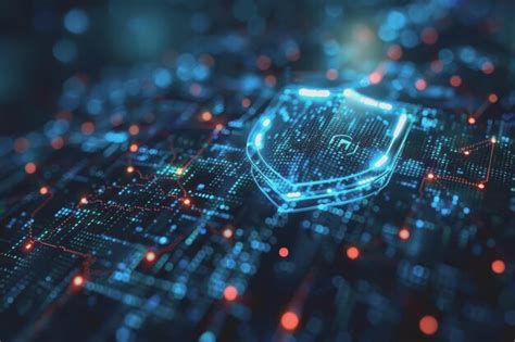 Cyber Security Warning System Hack Message Blue Code Background Virus Alert Cybercrime