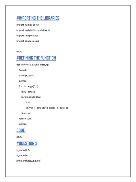 Assignment 2pdf Pdf Interpolation Numerical Analysis