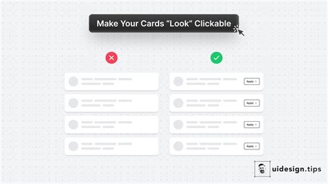 Make Cards Look Clickable Ui Design Tip
