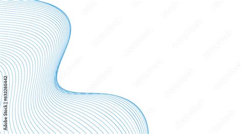 Lines Wave Abstract Stripe Design Curvy White Surfaces Modern