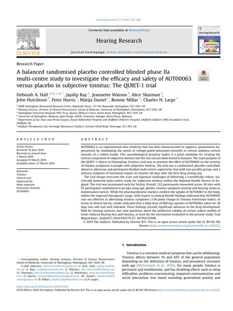 Pdf A Balanced Randomised Placebo Controlled Blinded Phase Iia Multi