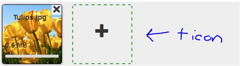 Javascript Vuejs Dropzone How To Include Icon When There Are Already Some Images In The