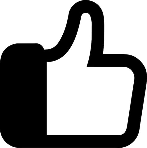 엄지손가락 위 아이콘 프리미엄 벡터