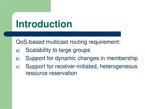 Ppt Qmbf ： A Qos Aware Multicast Routing Protocol Powerpoint