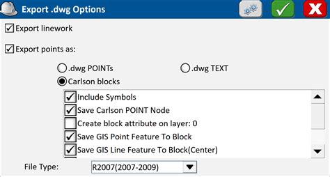 SurvPC Export DWG Command