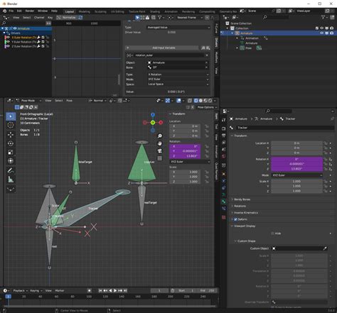 Rigging Rotation Constraints Overwrite Inherited Scale Blender