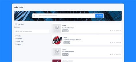 Job Board Using React GeeksforGeeks