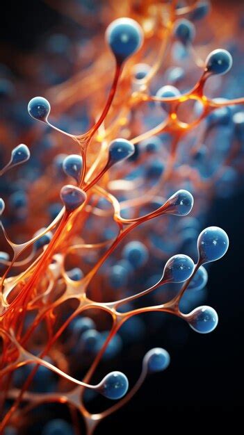 Premium Ai Image 3d Rendering Unveils Intricate Gene Lines And Nodes In Biological Structure