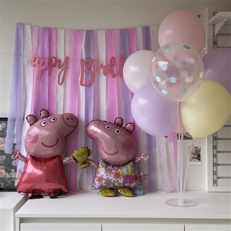 페파피그 페파피그 파티 스트리머 Diy세트 생일파티 홈파티 꾸미기 위시버킷