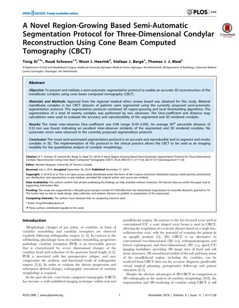 Pdf A Novel Region Growing Based Semi Automatic Segmentation Protocol