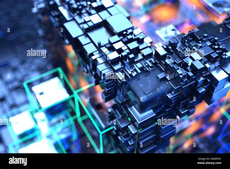 quantum computing concept of a quantum computer abstract