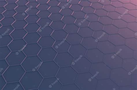 Premium Photo Abstract 3d Rendering Of Surface With Hexagons