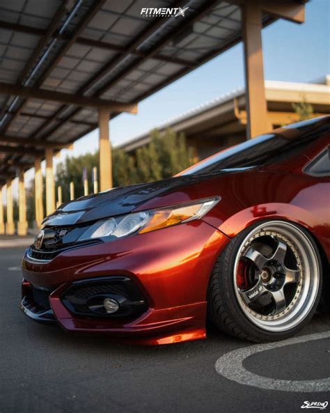 2014 Honda Civic Si With 18x95 Work Meister S1 3p And Federal 225x40