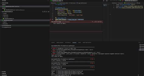 Datadriver Powered Test Returns Test Cannot Be Empty Error