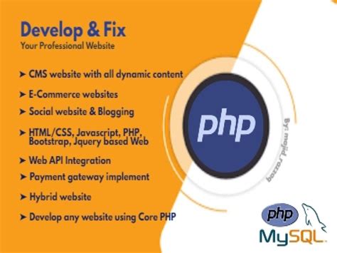 A Website Using Core Php With Mysql Database Upwork