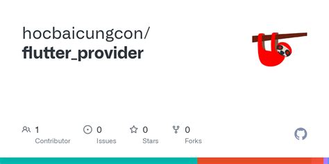 GitHub Hocbaicungcon Flutter Provider