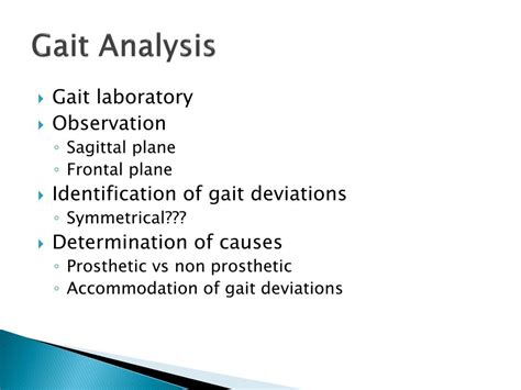 Ppt Gait Deviations In Transfemoral And Transtibial Amputees