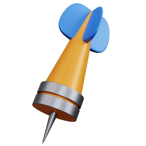 3d Rendering One Dart Isolated 11048708 Png