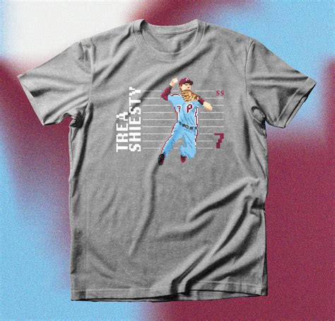 Phillies Trea Turner Shiesty Pixel Shirt Etsy