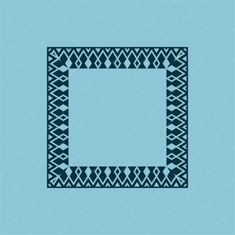 Premium Vector Modern Ornamental Square Frame Border Decorative Pattern