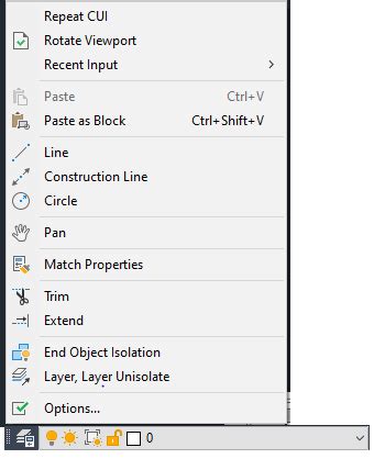 Add "Layer Control" to shortcut menu (right click menu) - AutoCAD 2D Drafting, Object Properties ...