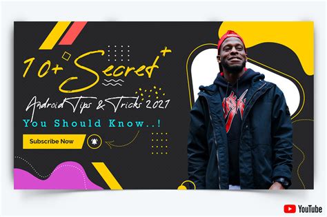 Mobile Tips Tricks Youtube Thumbnails Graphic By 3djagan · Creative Fabrica