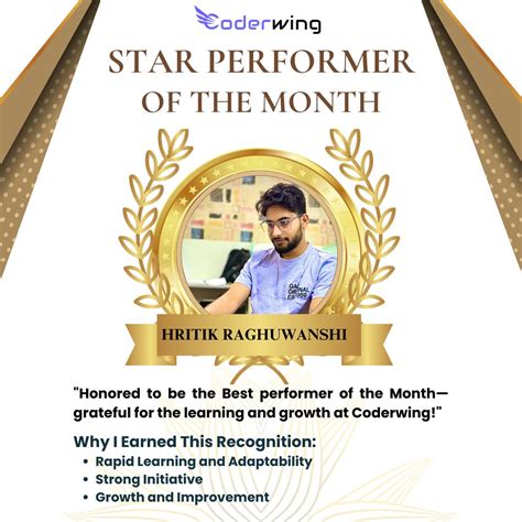 star performer trainee of the month april 2025 mern stack intern… coderwing