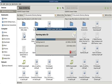Burning A Data Cddvd With Nautilus