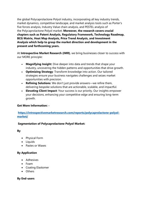 Ppt Polycaprolactone Polyol Market Powerpoint Presentation Free Download Id 13849500