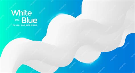 Premium Vector Modern White Fluid Wave Poster 3d Flow Wavy Soft Shape Bright Liquid