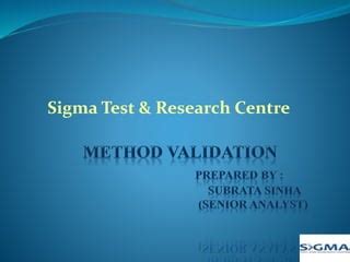 Method Validation Linearity PPTX Physics Science