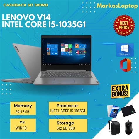Jual LENOVO V14 INTEL CORE I5 1035G1 8GB SSD 512GB 14 WIN 10 Shopee Indonesia