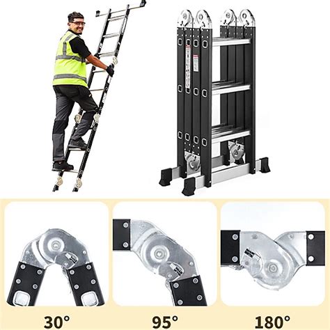 3 5m 12 In 1 Excel Aluminium Combination Step Ladder Foldable Multi Purpose