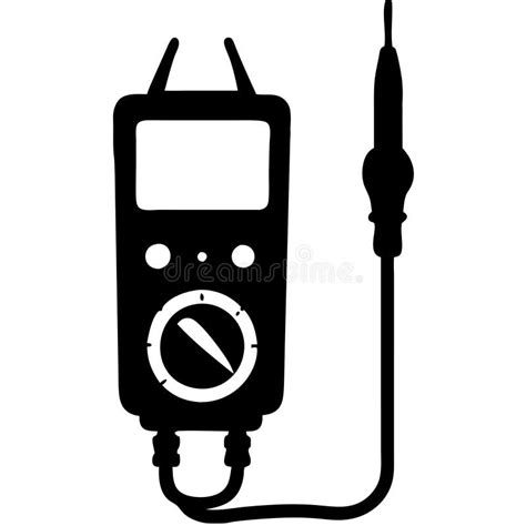 Multimeter Vector Illustration For Electrical Testing And Engineering