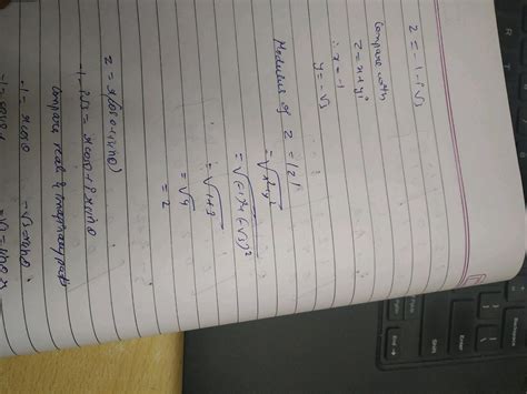Find The Modulus And The Arguments Of Each Of The Complex Number Exercises To Quad Z