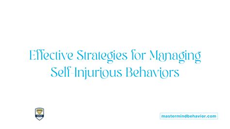 How To Use Aba Therapy To Address Self Injurious Behaviors