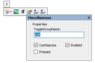 Toggle Button Ribbon For WinForms ComponentOne