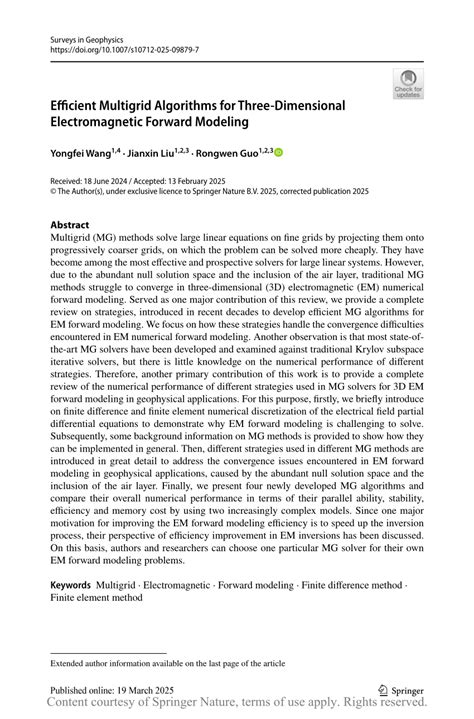 Efficient Multigrid Algorithms For Three Dimensional Electromagnetic