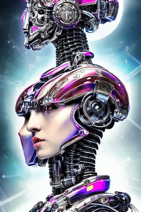 A Dramatic Full Color Sensual Erotic Futuristic Mecha Stable Diffusion