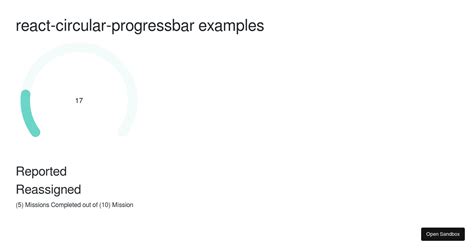 Base React Circular Progressbar Examples Forked Codesandbox