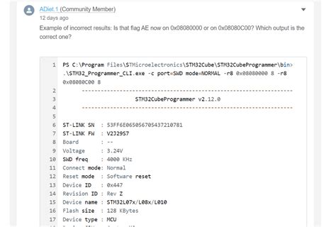 Solved How Can I Use The Stm32cubeprogrammer Windows Exec Page 2