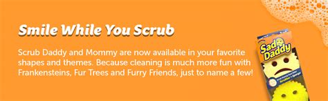Scrub Daddy Sad Mommy And Daddy Scratch Free Multipurpose Dish Sponge Bpa Free