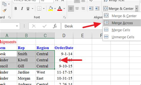 How To Merge And Combine Cells In Excel