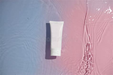 One Toothpaste Tube On A Pastel Background With Copyspace For Logo