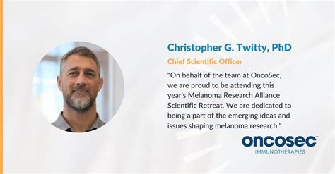 Oncosec On Linkedin Our Chief Scientific Officer Dr Chris Twitty Is Participating In This