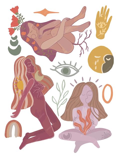 Premium Vector Bohemian Elements Clip Art